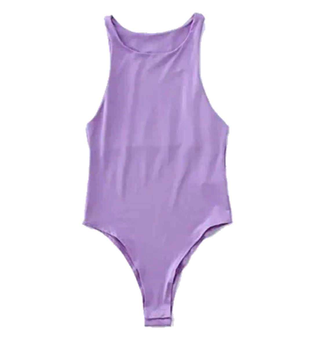 ‘BASIX’ Racer Bodysuit - Lilac – Bella Luxe